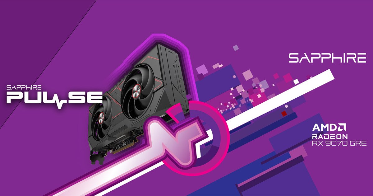 AMD RADEON™ RX 9070 GRE グラフィックスを搭載する、SAPPHIRE社製グラフィックボード「SAPPHIRE PULSE ...