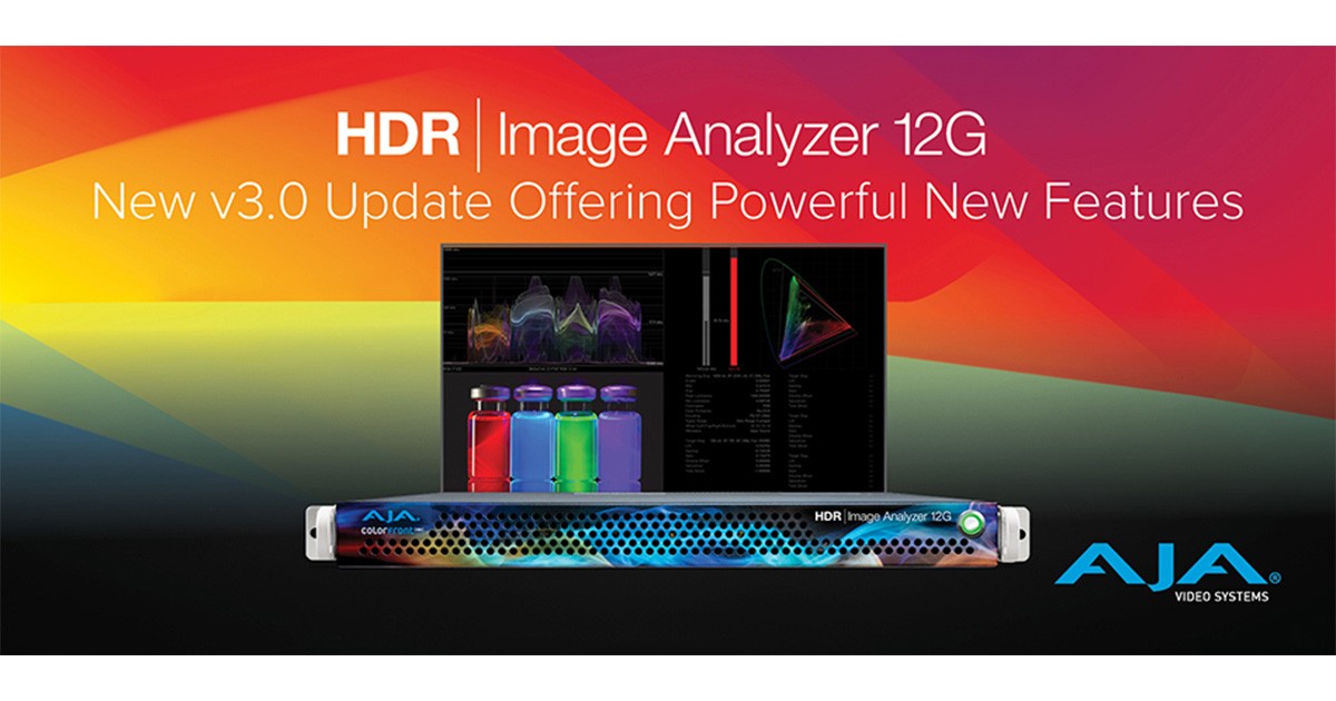 AJA Video Systems社、HDR Image Analyzer 12G向け v3.0ソフトウェアを発表 | 株式会社アスク