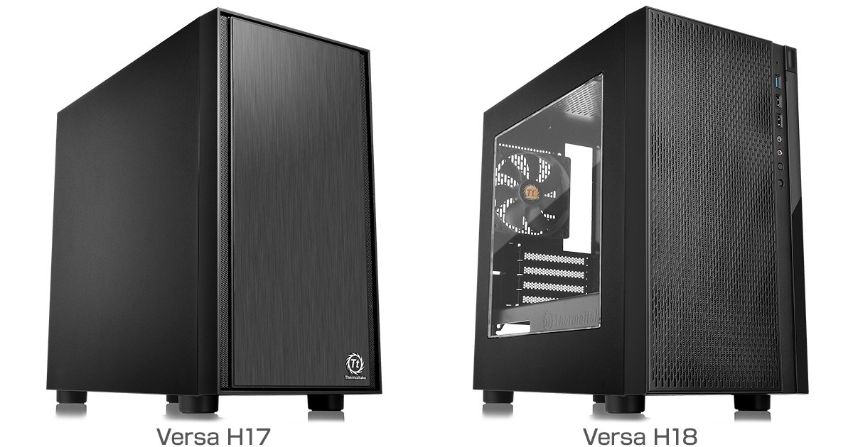コンパクトながら高い拡張性と冷却性能を実現する、コストパフォーマンスに優れたミニタワー型PCケース、Thermaltake社製「Versa ...