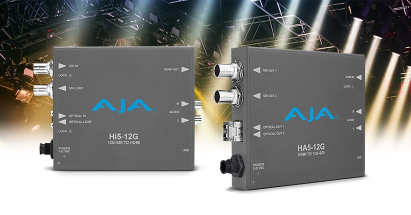 AJA Video Systems社、12G-SDIコンバーター「Hi5-12G」と「HA5-12G」をInfoComm 2018で発表 ...