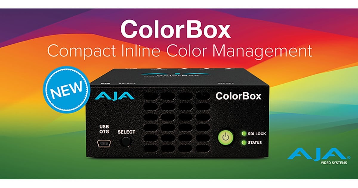 AJA Video Systems社、放送、プロダクション、ポストプロダクションで活用できる色精度を備えた「ColorBox」を発表 ...