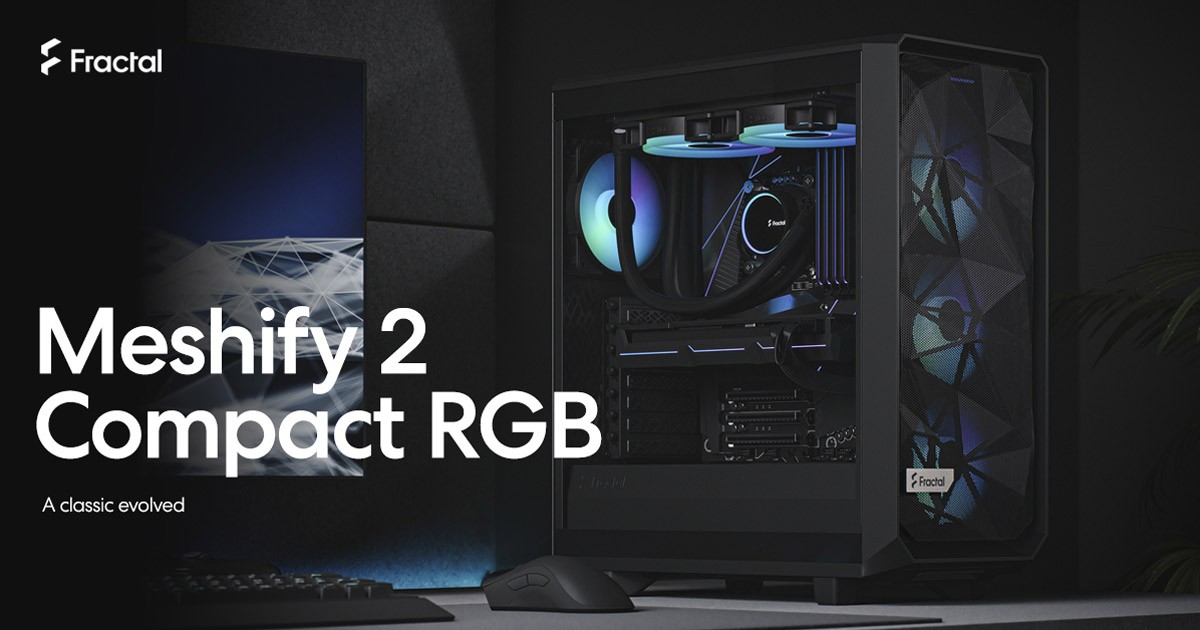 Fractal Design社製、エアフローに優れた「Meshify 2」シリーズの新たなバリエーションモデル「Meshify 2 ...