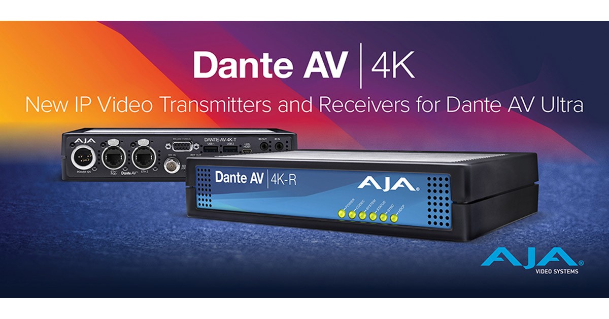 AJA Video Systems社、コンバーター新製品「Dante AV 4K-T」、「4K-R」を発表 | 株式会社アスク