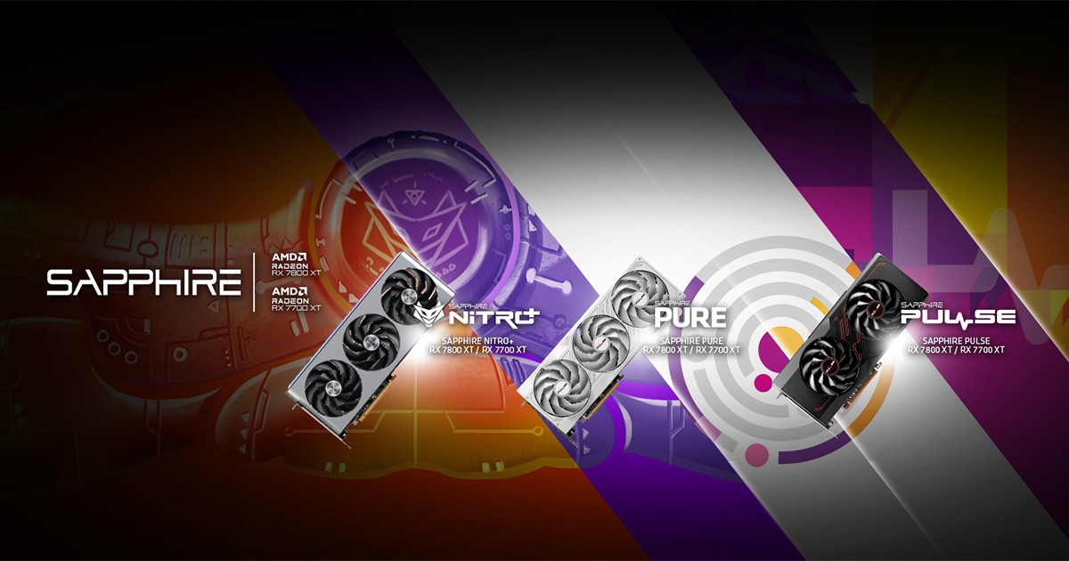AMD RADEON RX 7800/7700 XTグラフィックスを搭載するSAPPHIRE社 AMD RADEON RX 7800/7700 XTグラフィックスを搭載するSAPPHIRE社