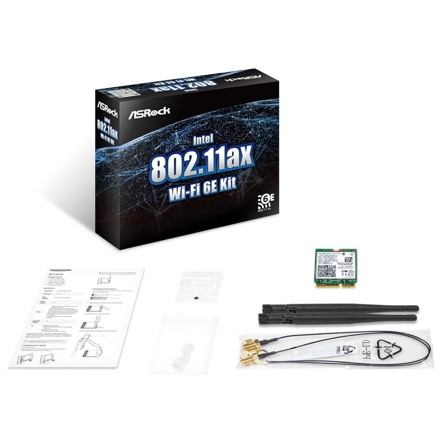 Intel 802 11ax Wi Fi 6E Kit ASRock Wi Fi 