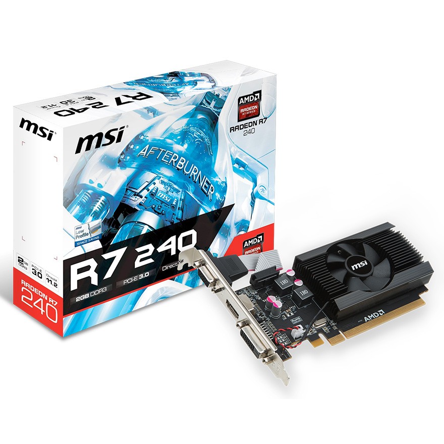 R7 240 2GD3 64b LP | MSI グラフィックボード RADEON R7 240 | 株式会社アスク